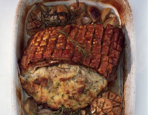 Gefüllte Schweinsbrust mit Karottennudeln Rezept - ichkoche.at