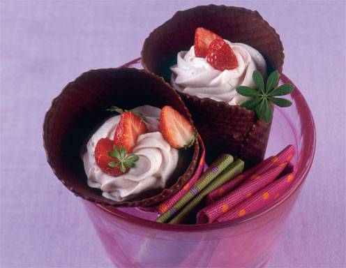 Erdbeer-Schoko-Stanitzel Rezept - ichkoche