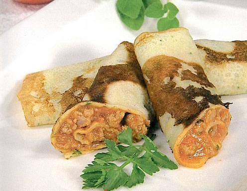 Pikant gefüllte Frittaten Rezept - ichkoche.at