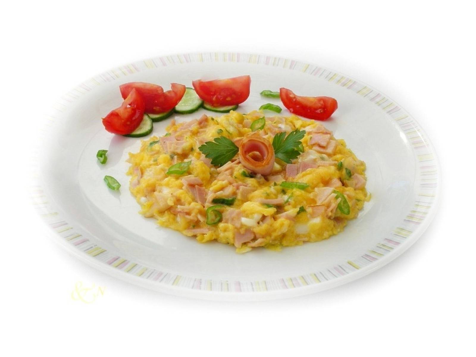 Eierspeise mit Schinken Rezept - ichkoche.at