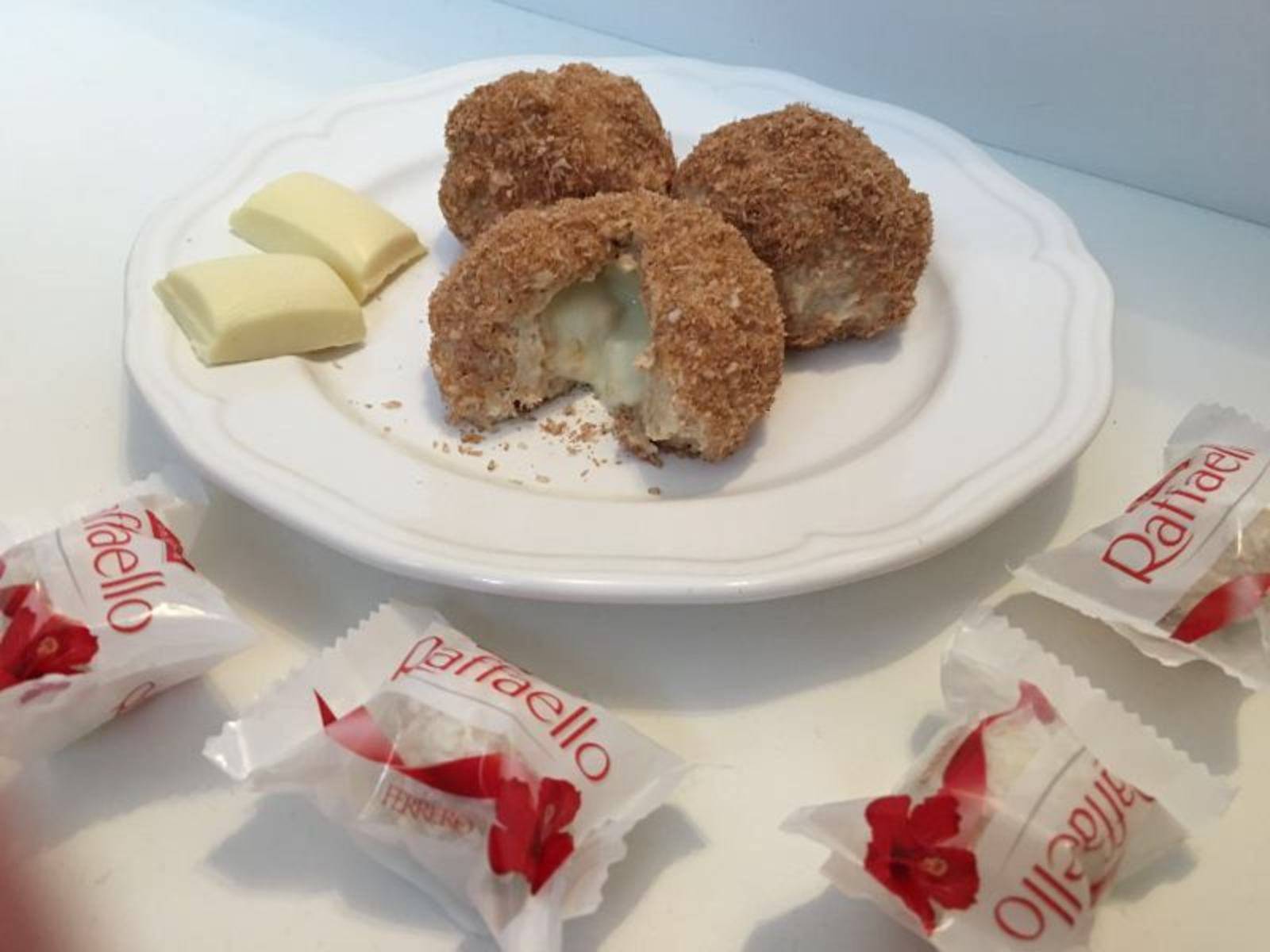 Knödel mit Raffaello Füllung Rezept - ichkoche.ch