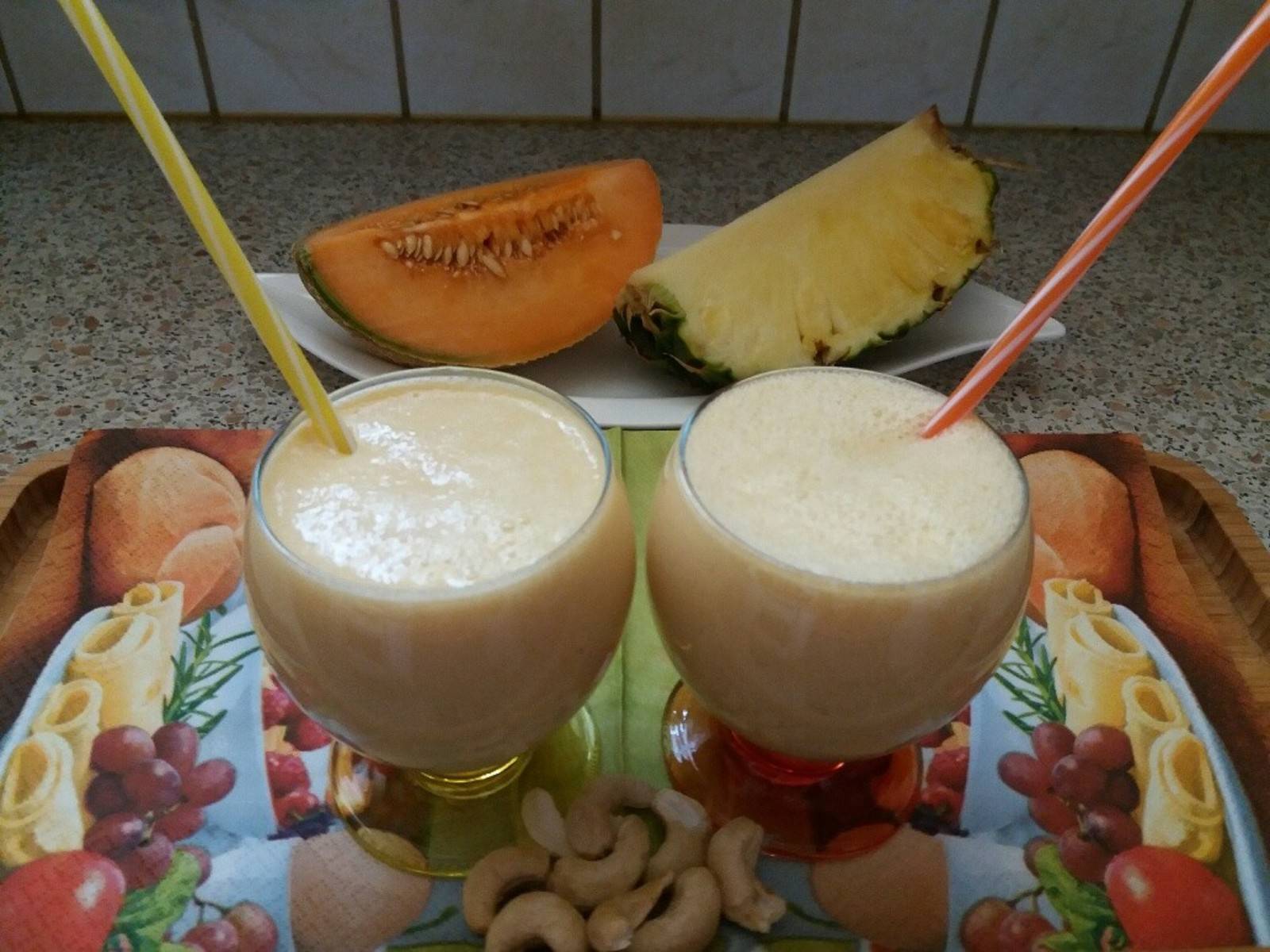Ananas-Zuckermelonen-Shake Rezept - ichkoche.de