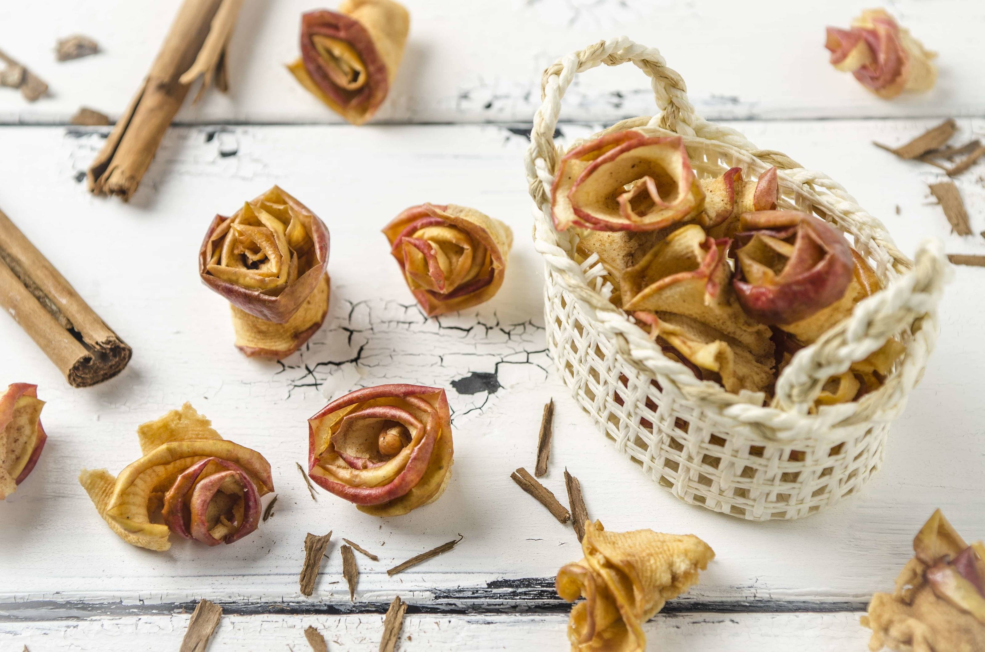 Gedörrte Apfel-Rosen Rezept - ichkoche