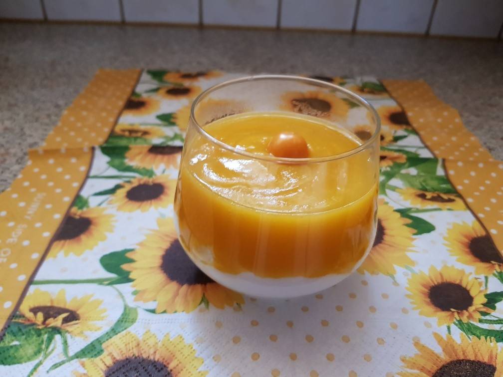Joghurt mit Mangopüree Rezept - ichkoche.ch