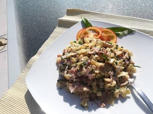 Bärlauch-Schinken-Fleckerl Rezept - ichkoche.ch