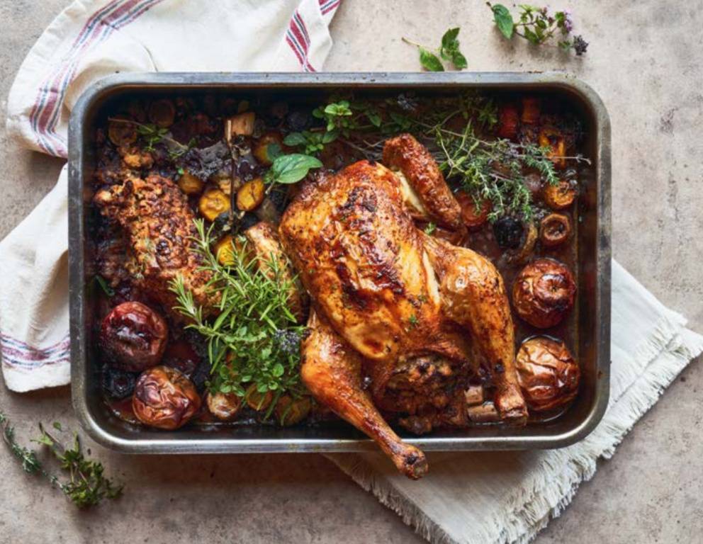Brathendl mit Semmelfülle ("Anthahn") Rezept - ichkoche.at