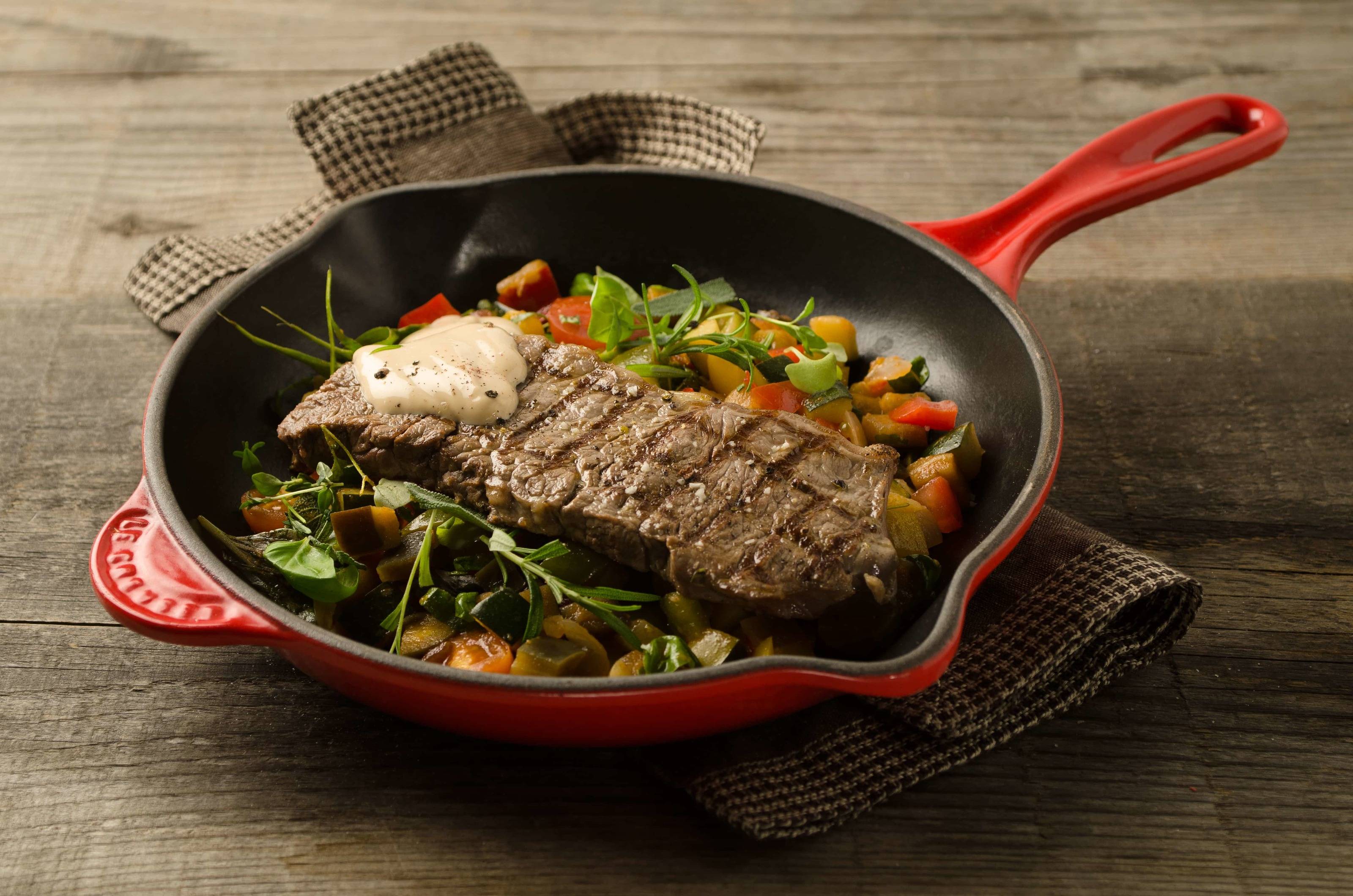 Entrecôte mit Ratatouille Rezept - ichkoche.ch