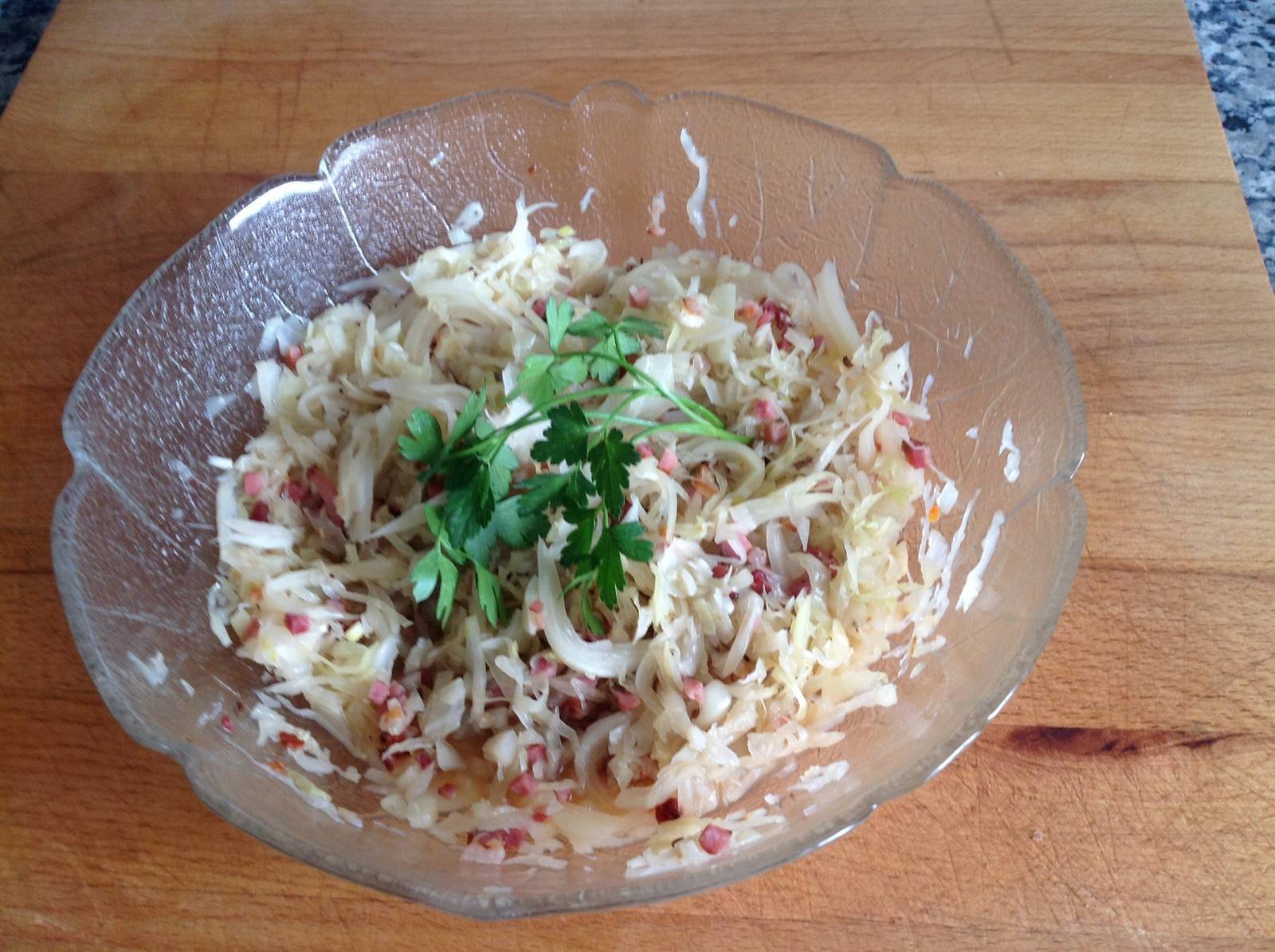 Warmer Krautsalat Rezept - ichkoche.ch