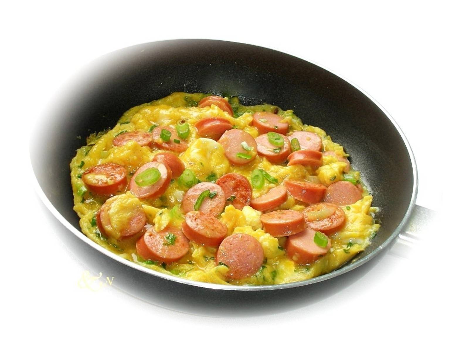 Würstel-Eierspeise Rezept - ichkoche